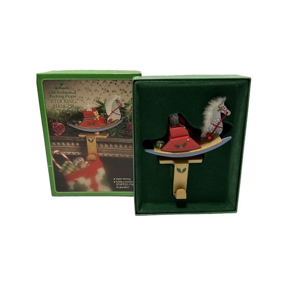 Hallmark | Holiday | Vintage Hallmark Stocking Hanger Holder Rocking ...